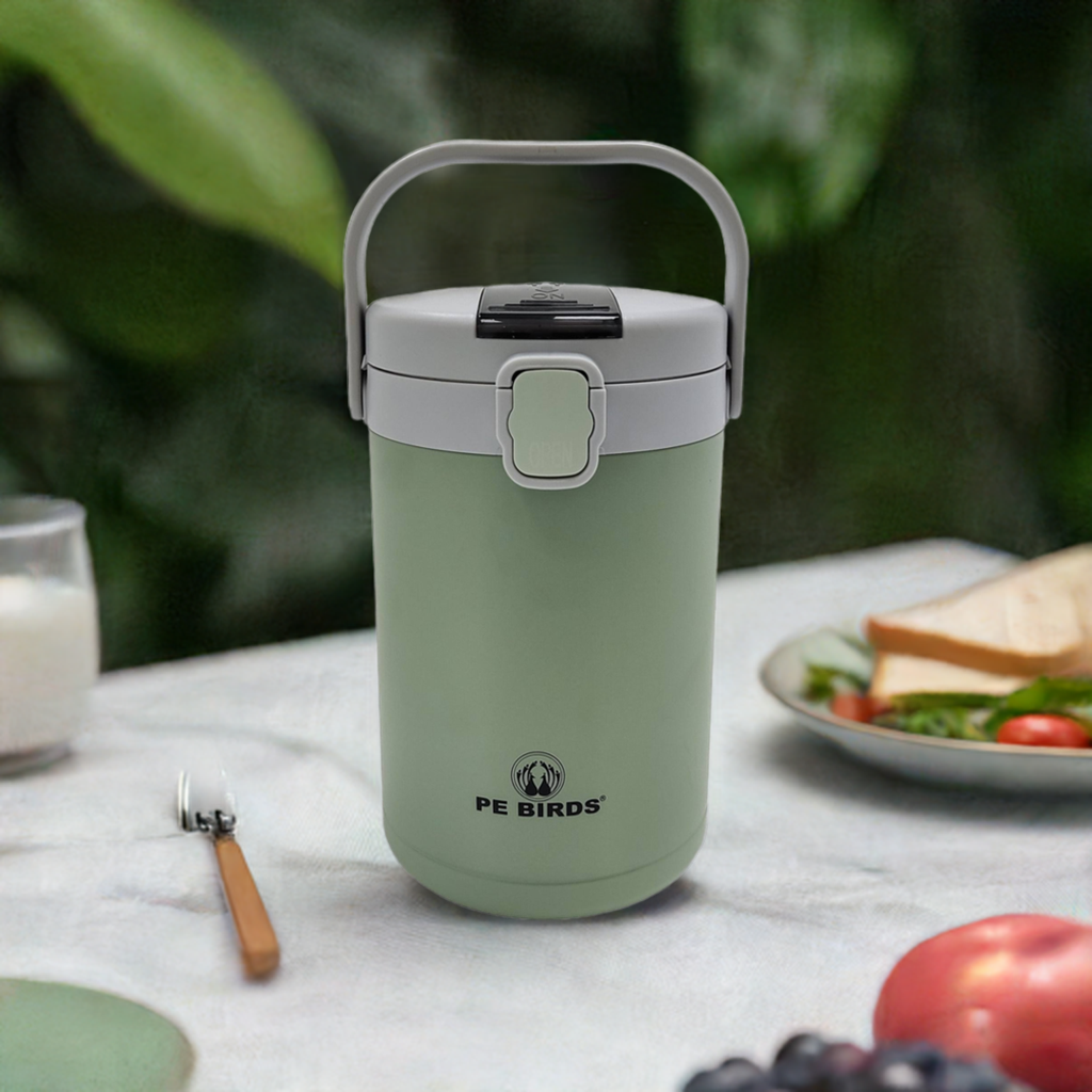 PeBirds Insulated Nutri Lunch box 2100ml | 340ml 4 containers | Lunch – pebirds-peacocks